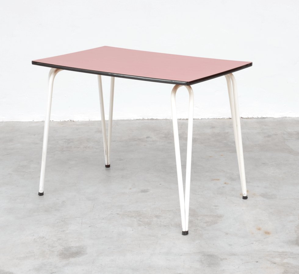 Vintage Red Formica Dining Table for sale at Pamono